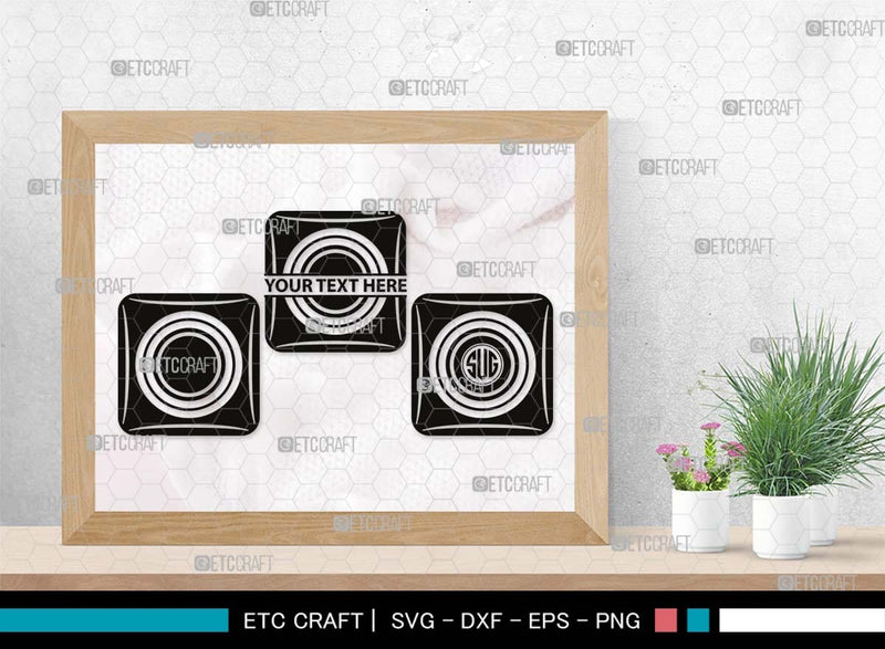 Sound Box Monogram, Sound Box Silhouette, Sound Box SVG, Speakers Svg ...