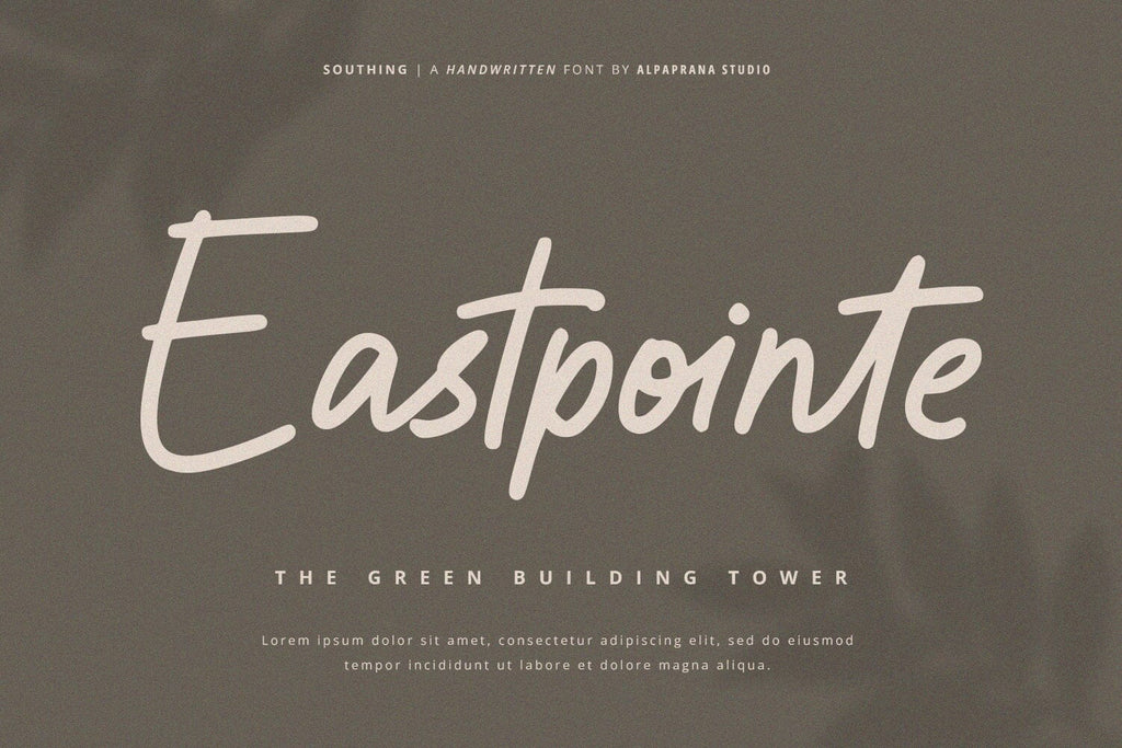 Southing - Handwritten Font - So Fontsy