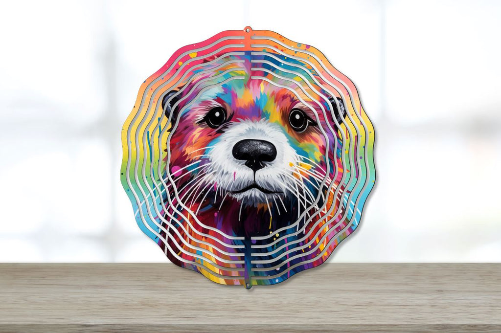 Splat Rainbow Otter Wind Spinner Bundle - So Fontsy