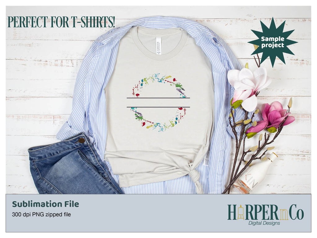 Split Ring Split SVG PNG Cut EPS File - So Fontsy