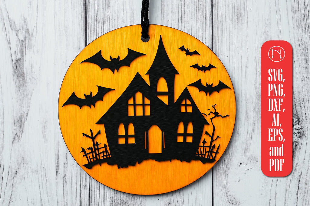 spooky haunted house SVG cut file - So Fontsy