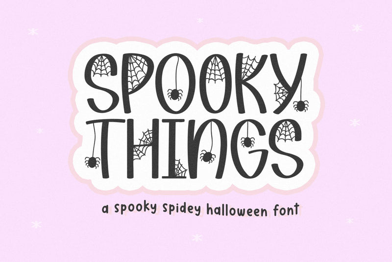 Spooky Things - Spooky Spider Web Font - So Fontsy