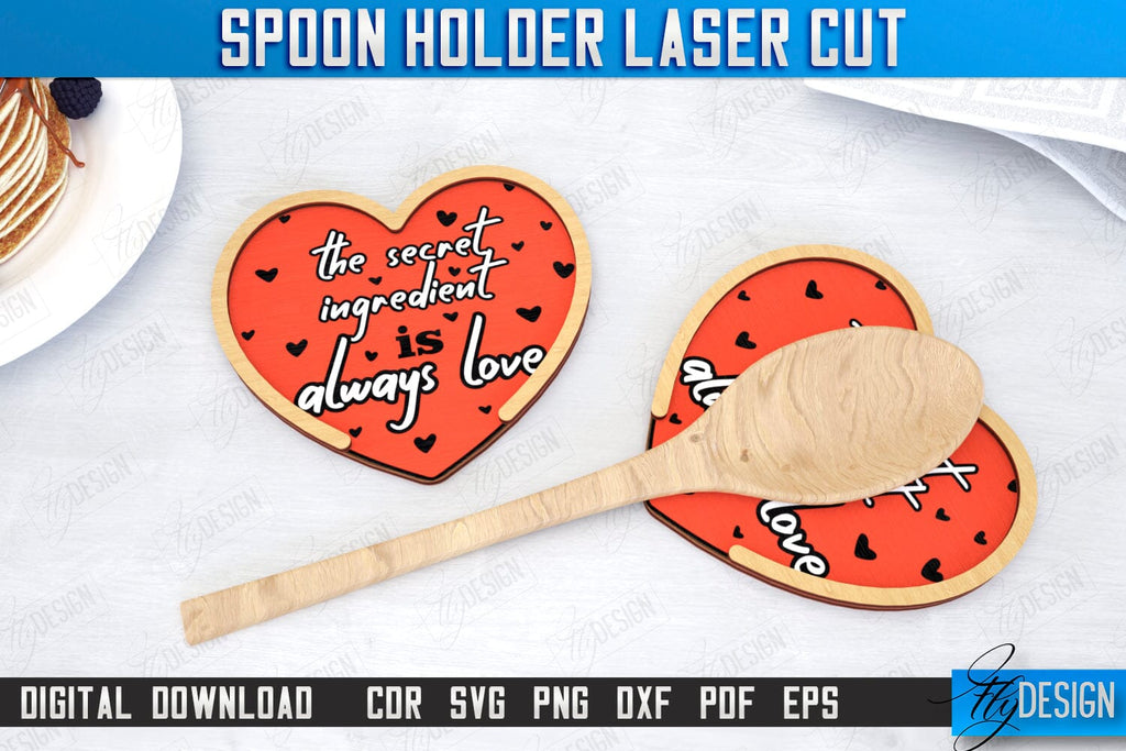 Spoon Holder Laser Cut | Kitchen Accessories | Spoon Rest | Cooking ...