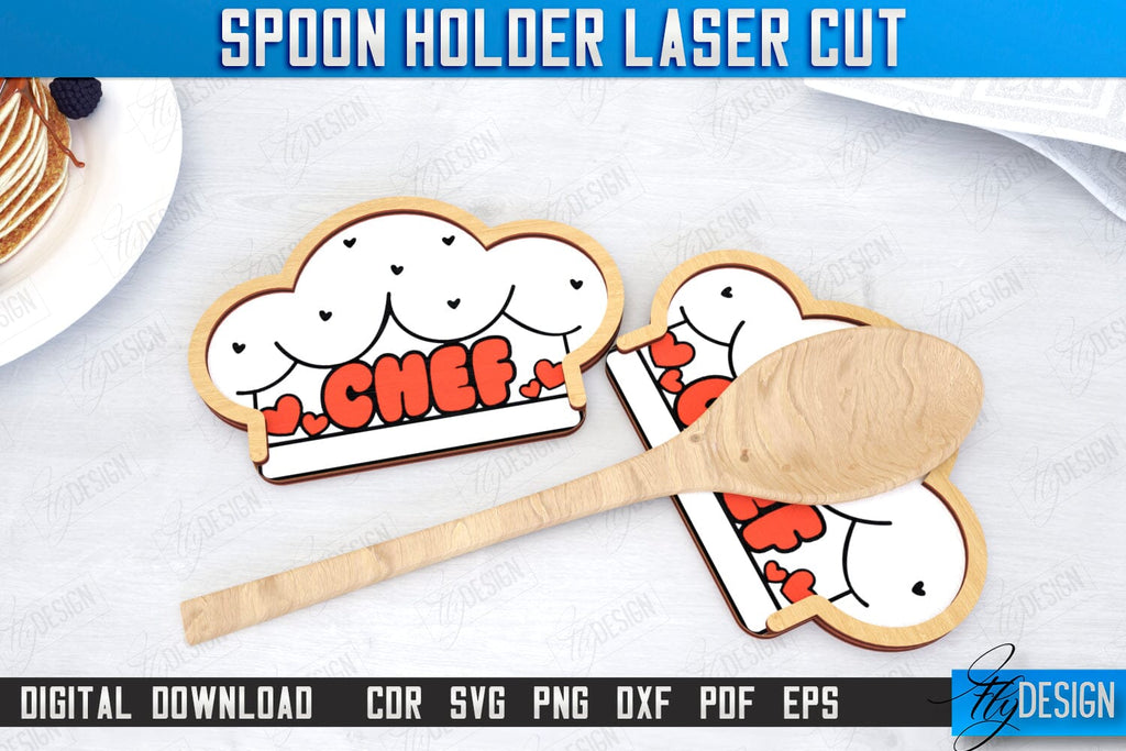 Spoon Holder Laser Cut | Kitchen Accessories | Spoon Rest | Cooking ...