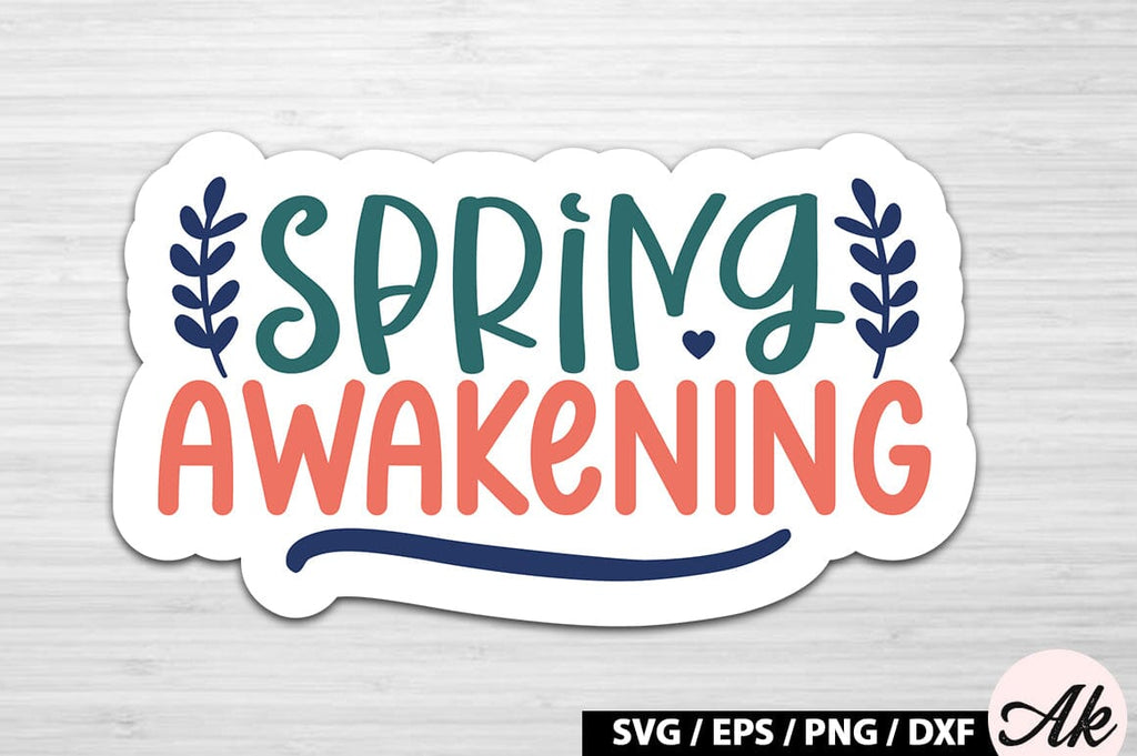 Spring awakening Sticker SVG - So Fontsy
