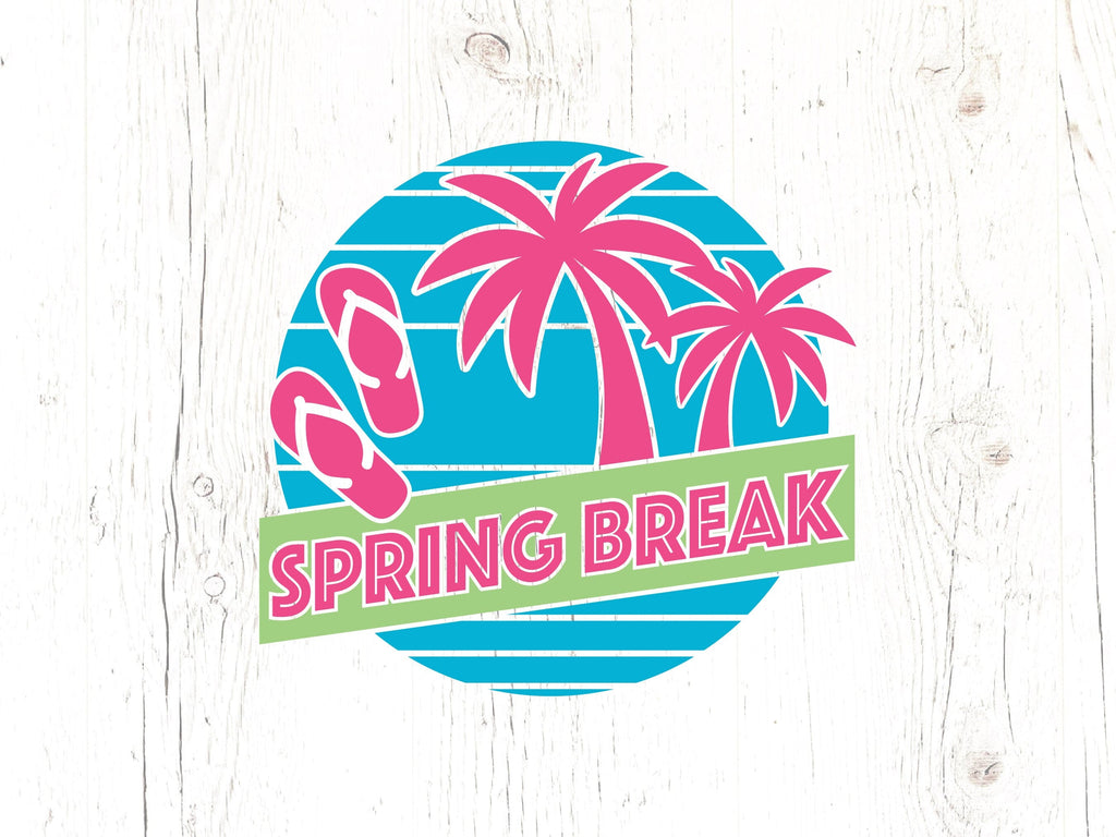 Spring Break Retro SVG - So Fontsy