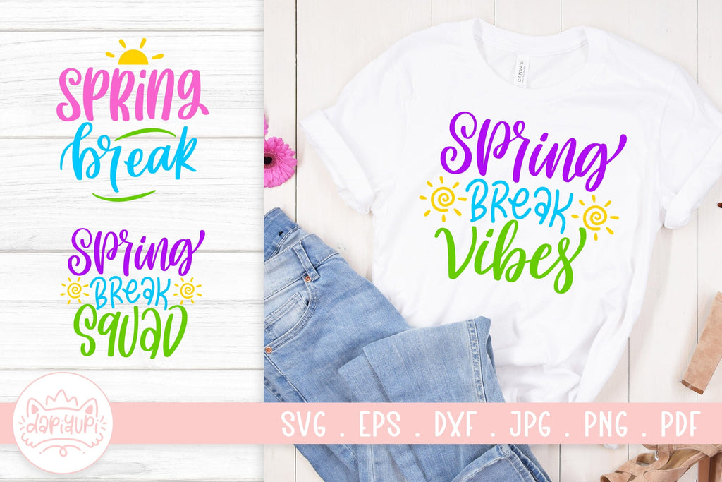 Spring Break SVG Cut File - So Fontsy