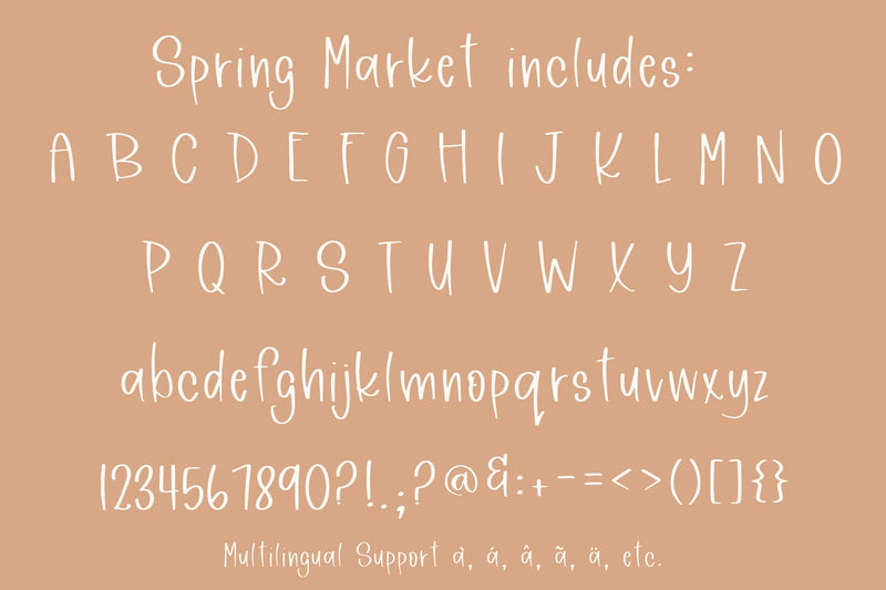 Spring Market, A cute handwritten font - So Fontsy