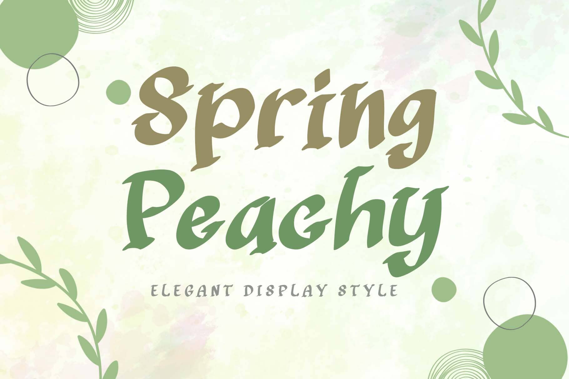 Spring Peachy - So Fontsy