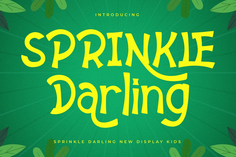 Sprinkle Darling Typeface - So Fontsy