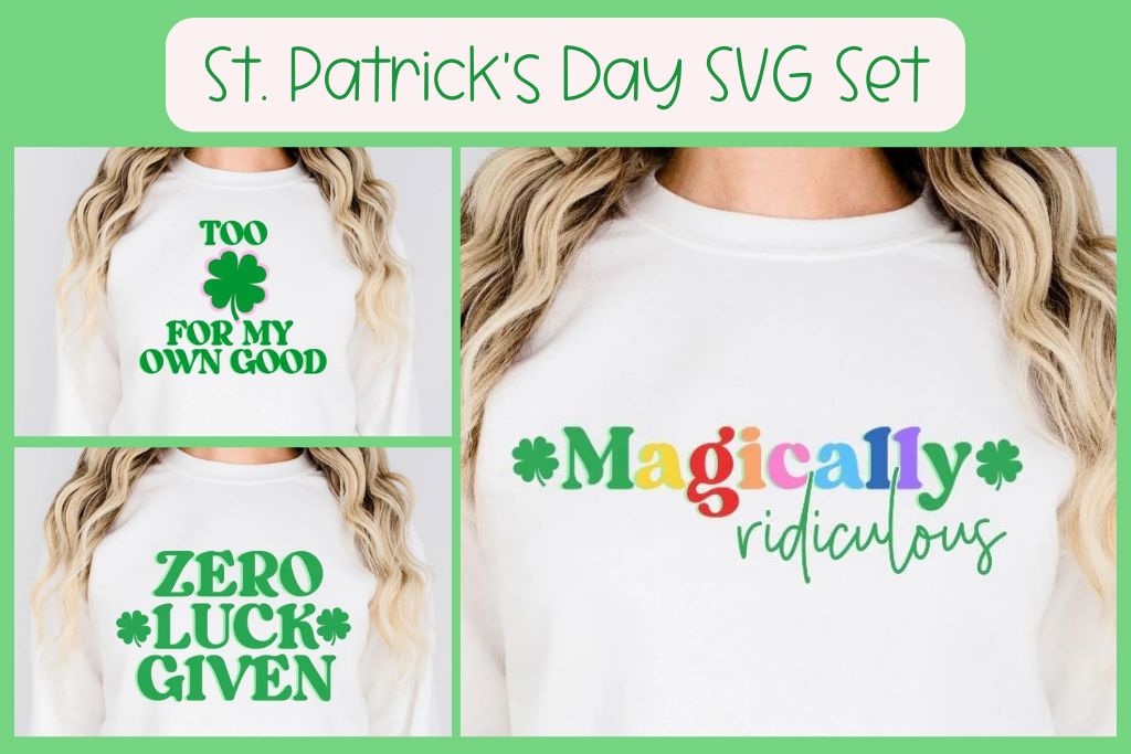 St. Paddy's Day Clover SVG Set - So Fontsy