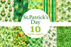 St. Patricks Day Digital Paper | Irish Digital Pattern - So Fontsy