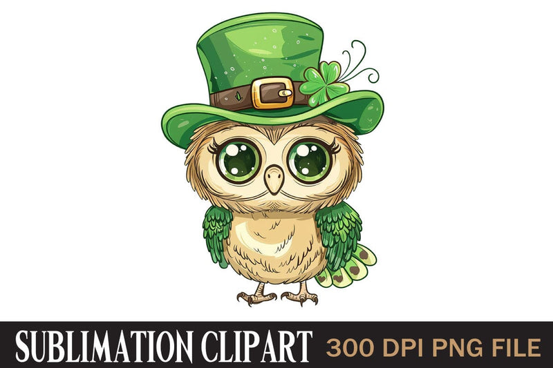 St Patrick's Owl,Illustrator Clipart,Quotes and Sayings,Food & Drink,On ...