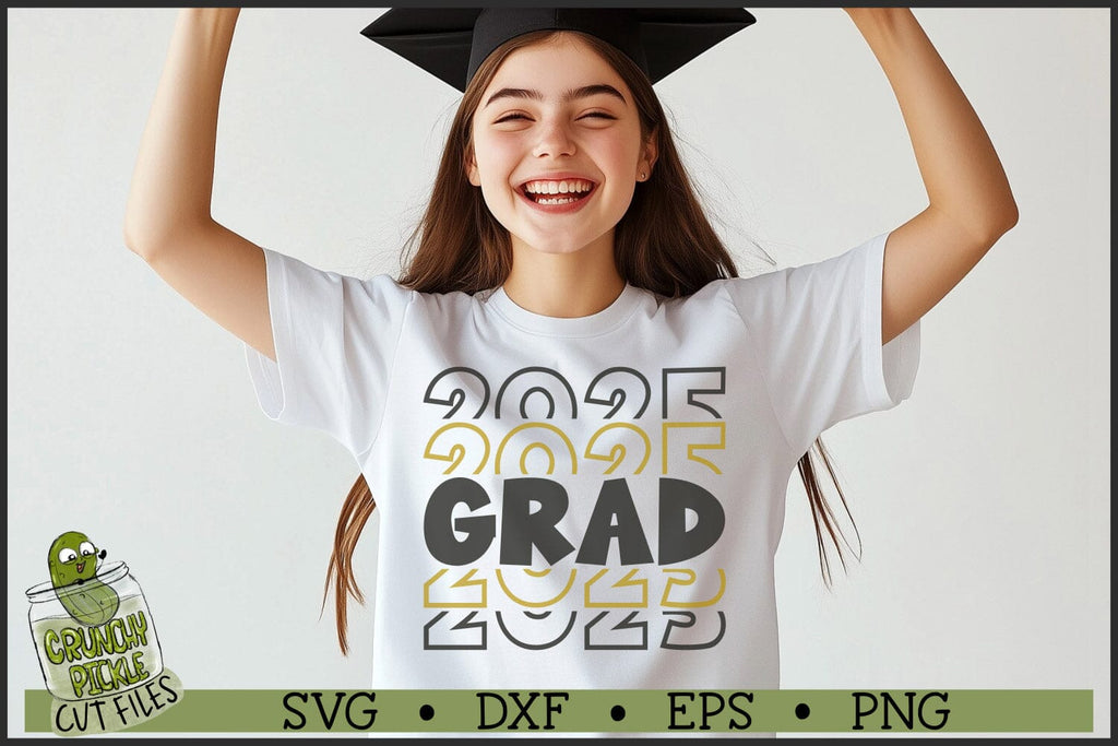 Stacked 2025 Grad SVG File - So Fontsy