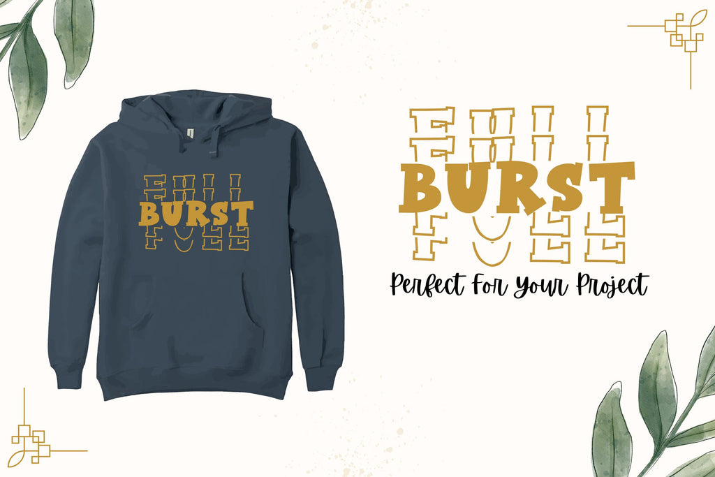 Stacked College Monogram - So Fontsy