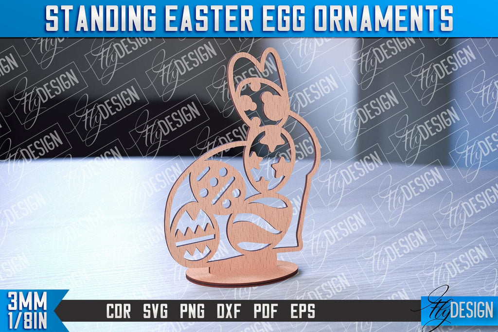 Standing Easter Egg Ornaments | Decorative Standing Easter Egg | CNC ...
