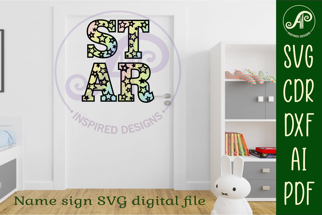 Star letters alphabet set x 41 - So Fontsy