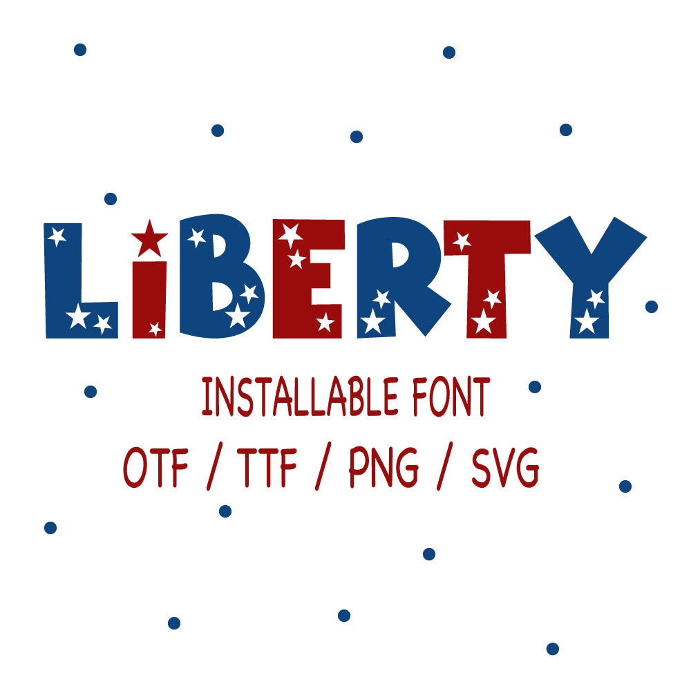 4th of July Font TTF, Stars Font, Independence Day Font, Patriotic Font ...