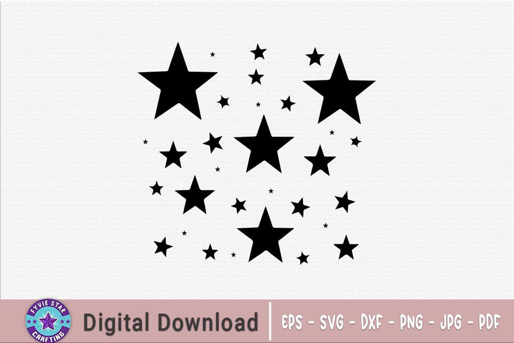 Stars SVG, Sparkle Stars SVG - So Fontsy