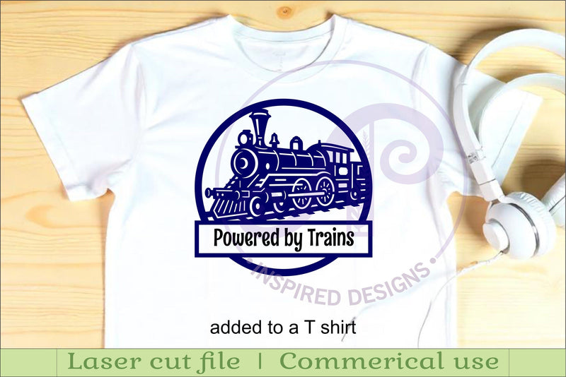 Steam Train name sign design for laser cutting - So Fontsy