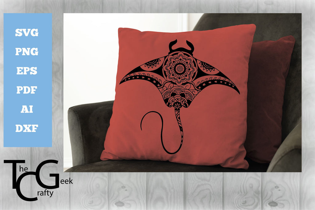 Stingray Mandala SVG - So Fontsy