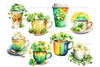 St.Patrick’s Day Clipart | St.Patrick’s Day Coffee PNG - So Fontsy