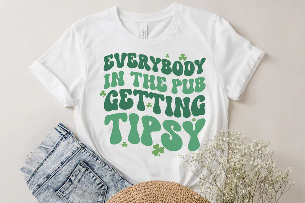 St.Patrick's Day Quote, Everybody in the Pub Gettin Tipsy - So Fontsy