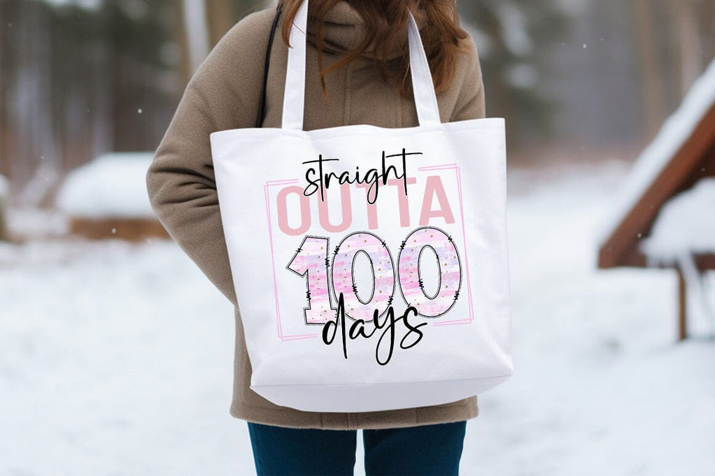 Straight outta 100 days PNG Design - So Fontsy