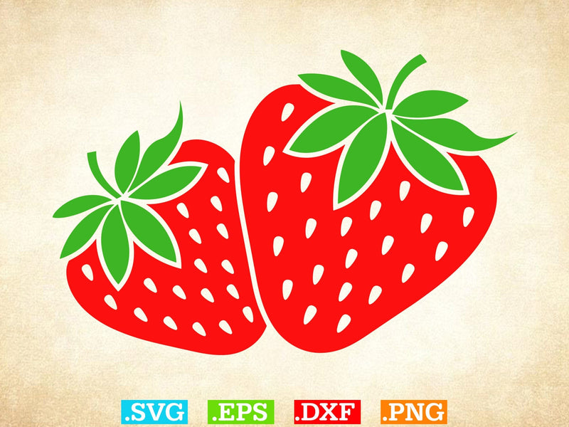 Strawberry SVG Bundle, Strawberry PNG Clipart, Strawberry Cut File - So ...