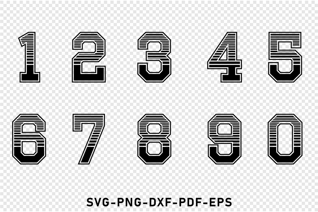 Stripes Varsity Font SVG Designs, Jersey Fonts SVG, College Fonts ...
