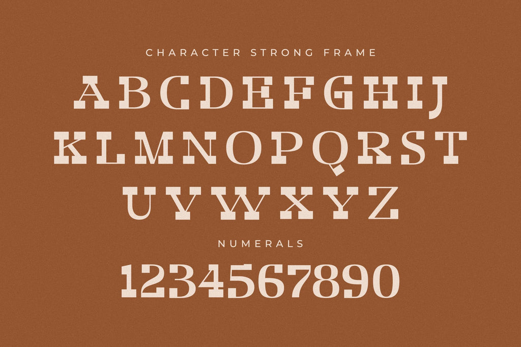 Strong Frame - New Slab Serif Font - So Fontsy