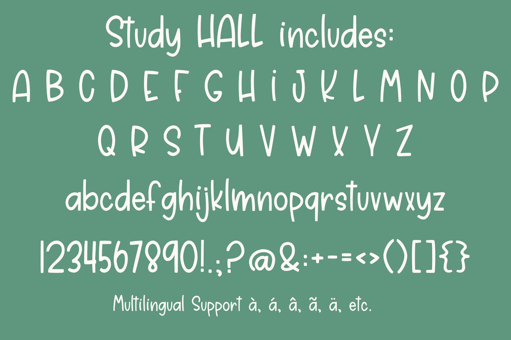 Study Hall, A Fun Handwritten Font - So Fontsy