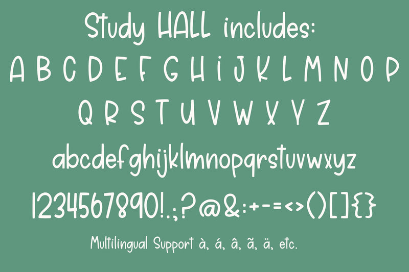 Study Hall, A Fun Handwritten Font - So Fontsy