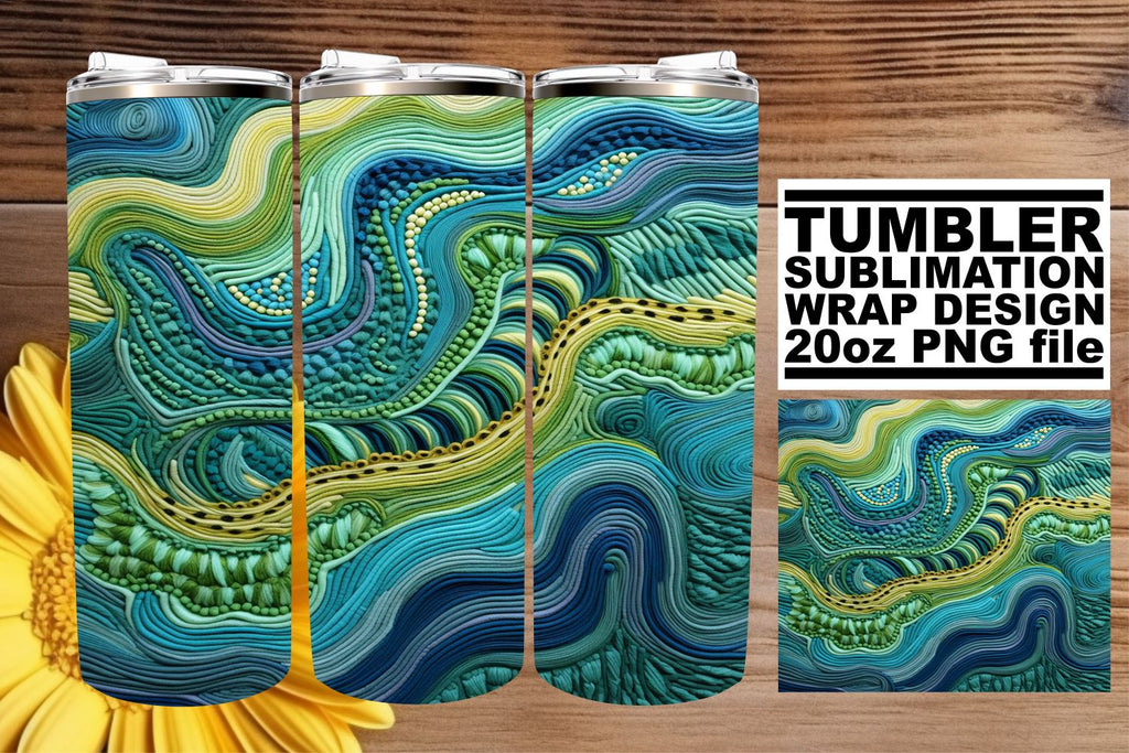 Sublimation Magic: 3D Abstract Elegance - So Fontsy