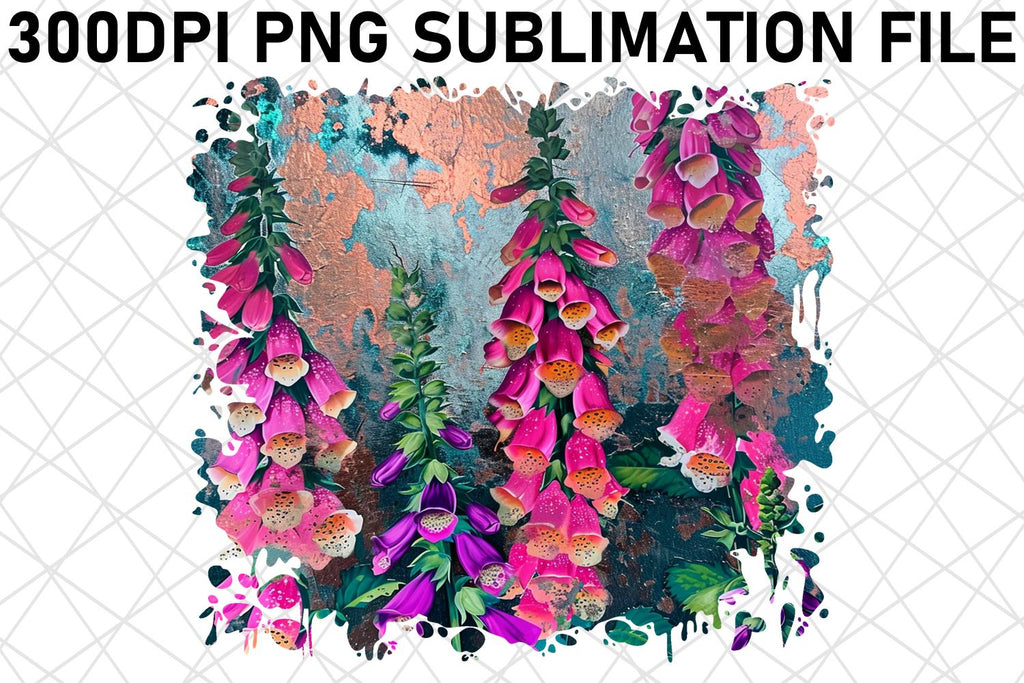 Sublimation-Ready Flower Patterns - So Fontsy