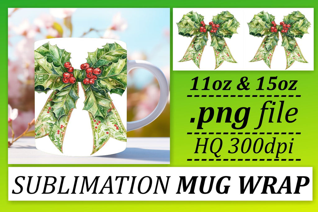 Sublimation-ready wraps, elevate your coffee experience! , Bow - So Fontsy