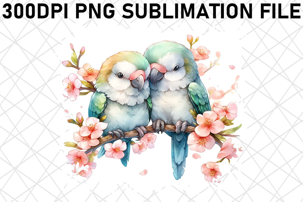 Sublimation Serenity with Lovely Birds - So Fontsy