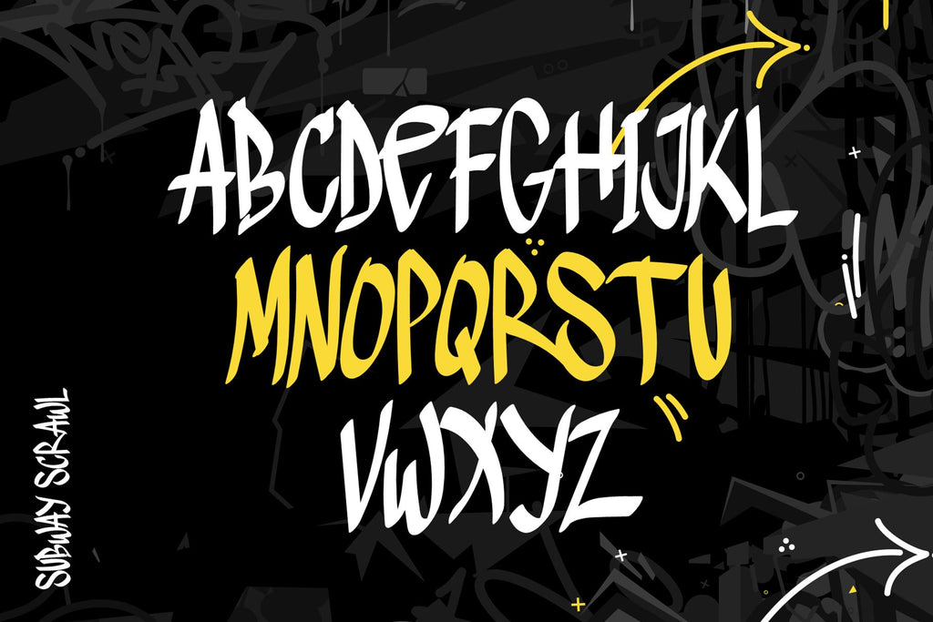 Subway Scrawl - Monoline Handwritten Graffiti Font - So Fontsy