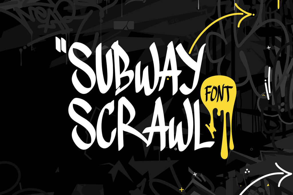 Subway Scrawl - Monoline Handwritten Graffiti Font - So Fontsy