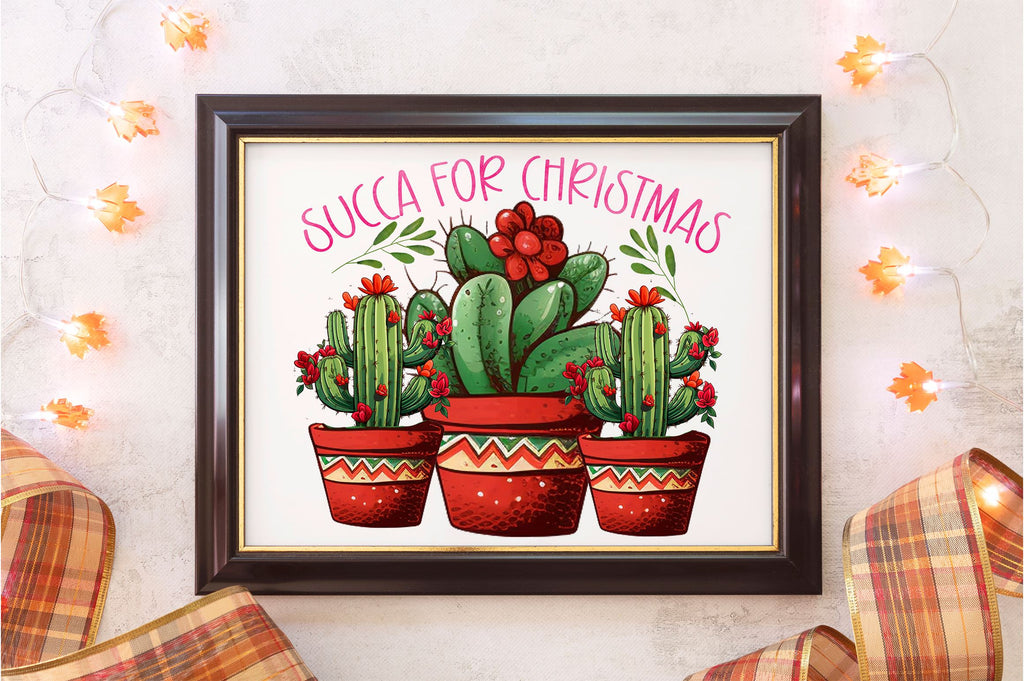 Succa for christmas png design - So Fontsy