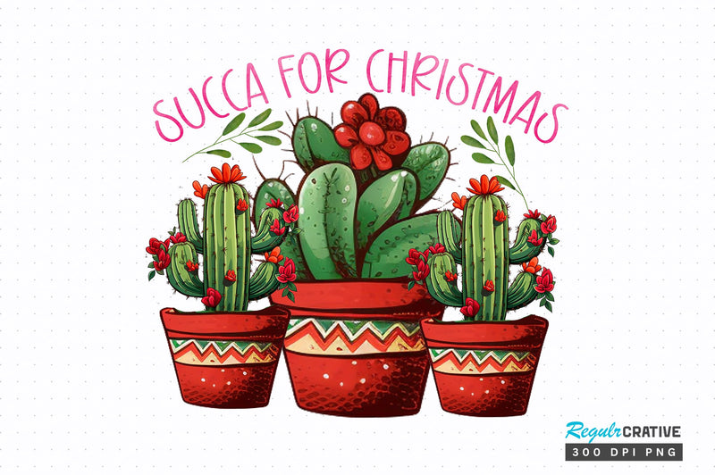 Succa for christmas png design - So Fontsy