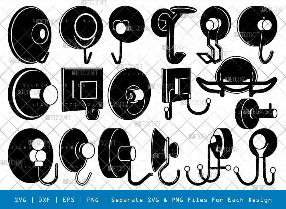 Suction Cup Hooks Svg Cricut Cut Files Png Bundle, SB01121 - So Fontsy