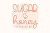 Sugar & Honey, A Cute Handwritten Font - So Fontsy