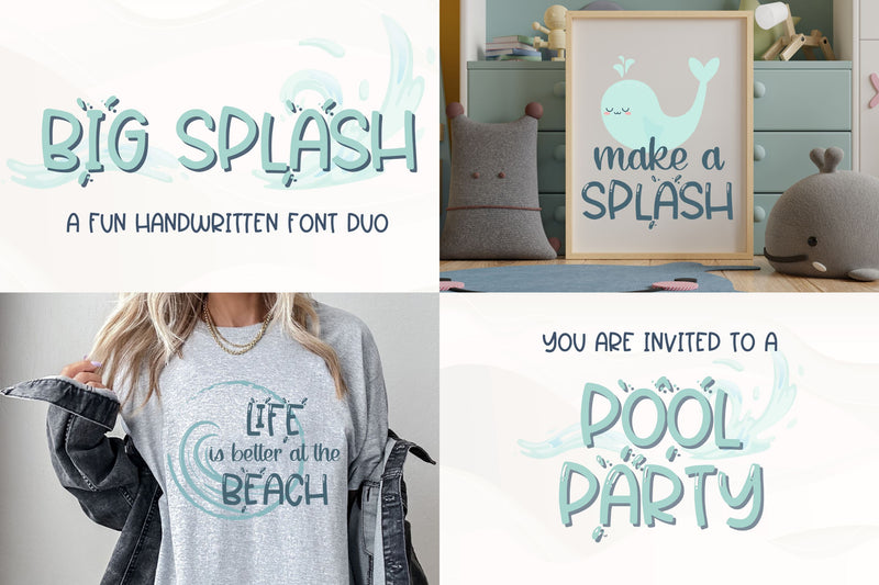 Summer Handwritten Font Bundle for Cricut, Cursive Handwriting Fonts ...