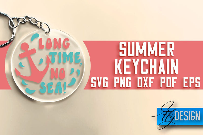 Summer Keychain SVG | Happy Quotes SVG | SVG File - So Fontsy