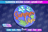Summer Round Signs Laser Cut | Summer Vibe Design | Signs Inscription ...