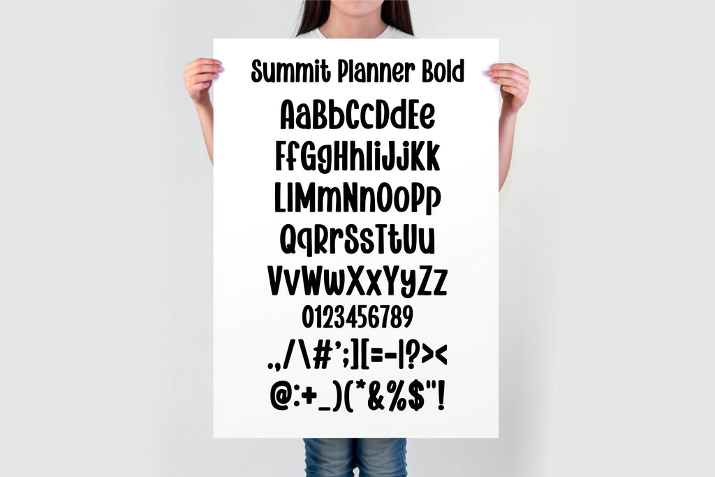 Summit Planner Font Bundle | Modern Serif Font Duo | 5 Styles Regular ...