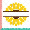 Sunflower Monogram SVG 2 - So Fontsy