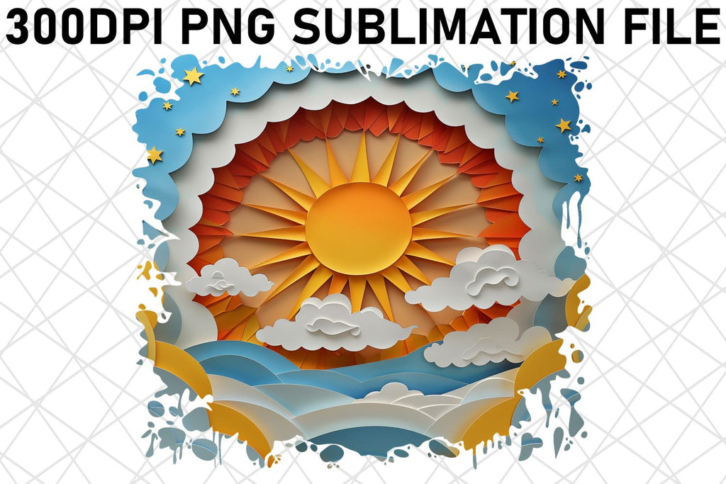 Sunrise Glow Sublimation Graphics - So Fontsy