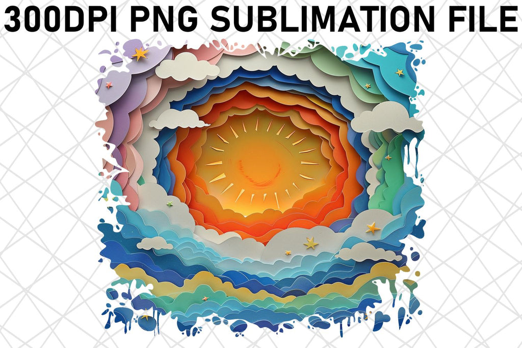 Sunrise Sunset Sublimation Art - So Fontsy